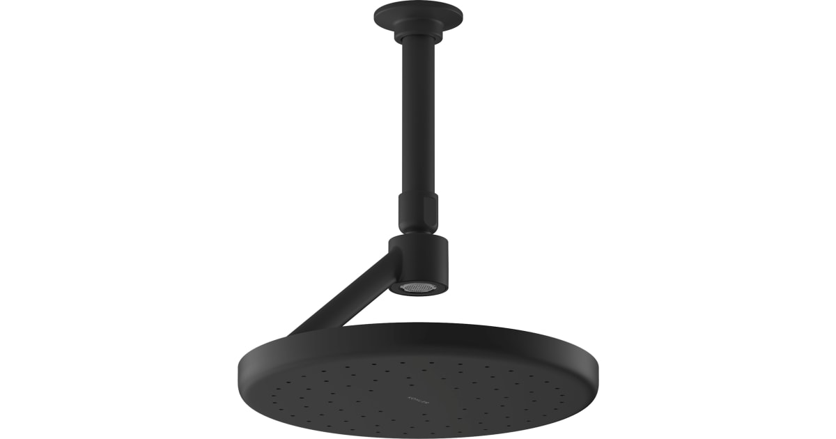 Kohler K-26301-G-BL Statement Round 8-7/8" Open Rain Iconic Single ...