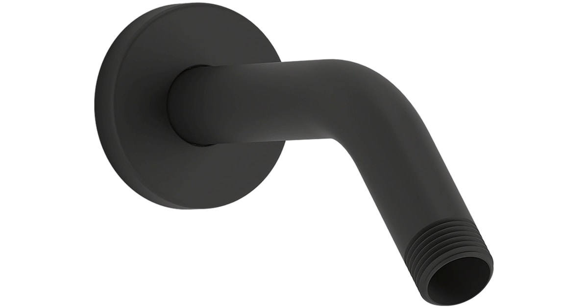 Kohler K-26318-BL Statement 6-1/2" Wall Mounted Shower Arm and Flange ...