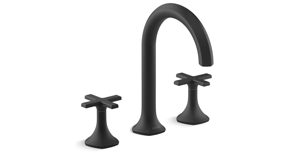 Kohler K-27008-3-BL Occasion Double Handle Bathroom Sink Faucet with ...