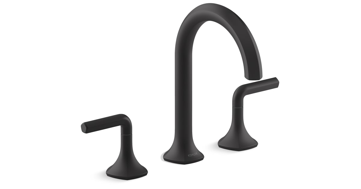 Kohler K-27008-4-BL Occasion Double Handle Bathroom Sink Faucet with ...