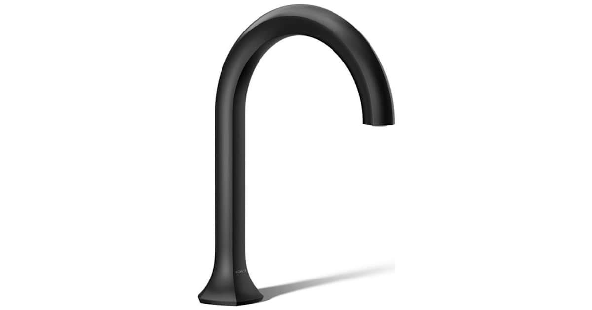 Kohler K-27016-BL Occasion 7-13/16" Tub Spout with Cane Design ...