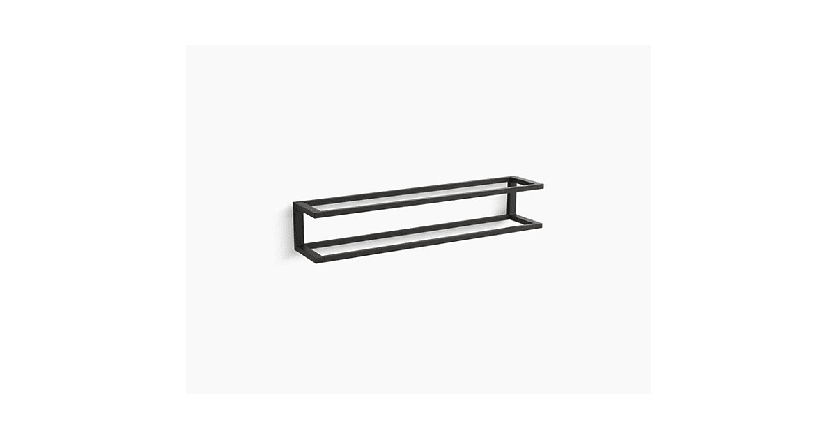 Kohler K-27352-BL Draft 24" Towel Bar Frame | Ferguson Home