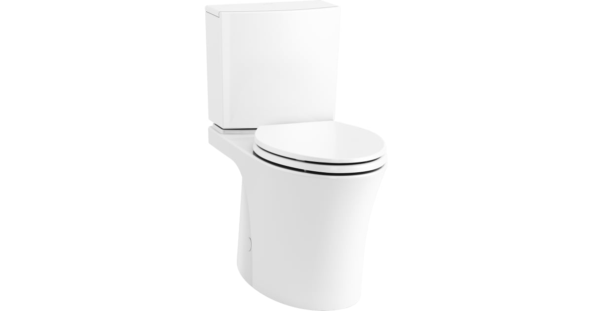 Kohler K-28161-RA-0 Veil 1.28 GPF Two Piece Elongated Comfort Height ...