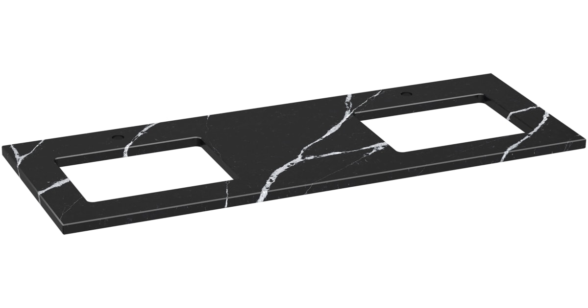 Kohler K-28255-EMQ Silestone Quartz 61" Vanity Top with Double ...