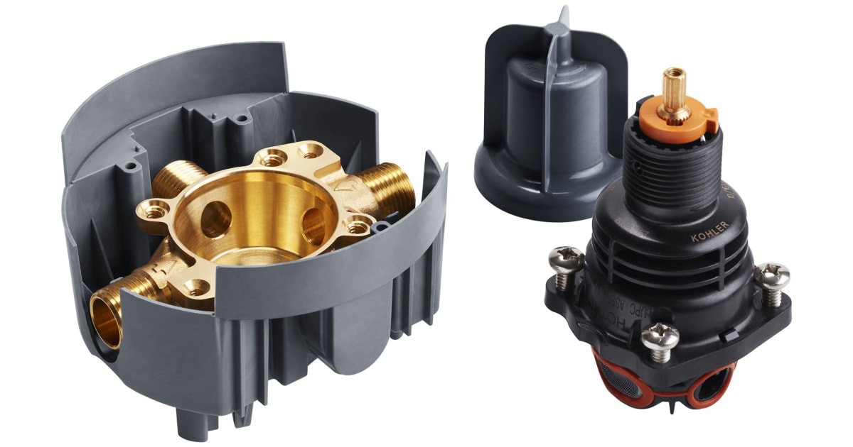 Kohler K-28304-K-NA Rite-Temp Thermostatic Valve Body And Cartridge Kit ...