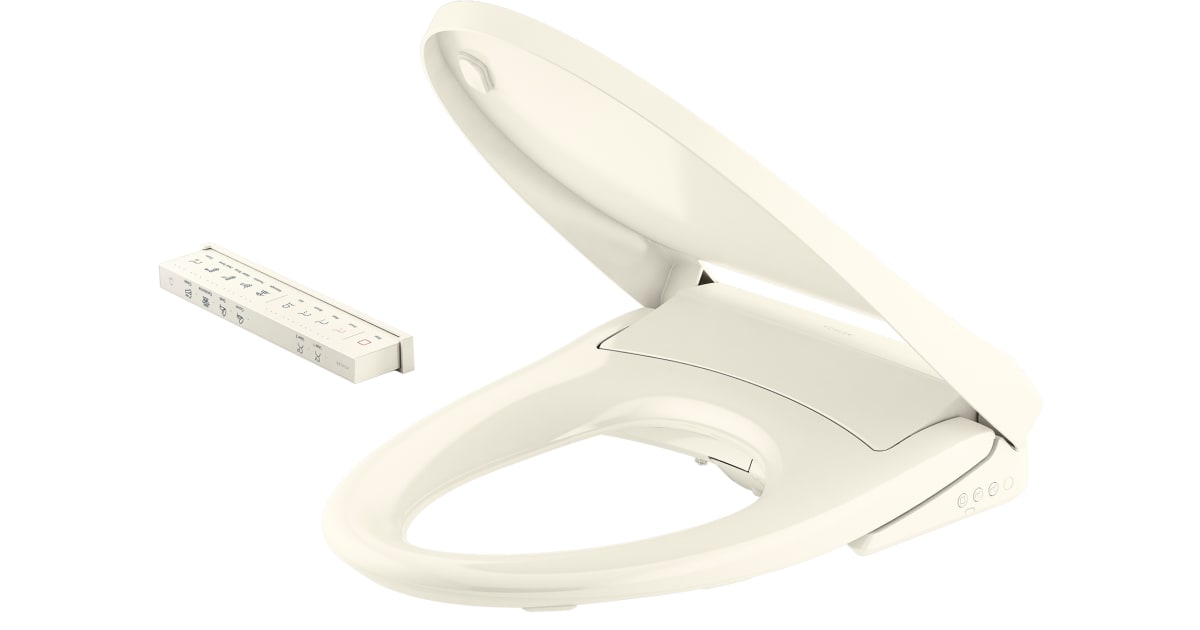 Kohler K-28821-96 PureWash E930 Elongated Bidet Seat with Remote ...