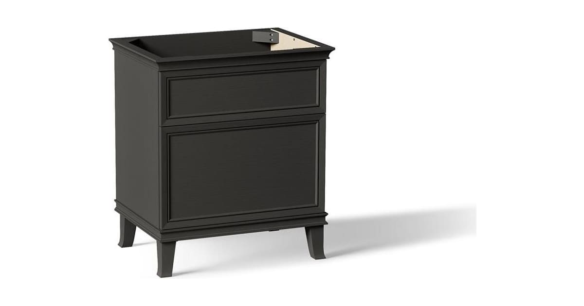 Kohler K-29480-BWK Artifacts 30" Single Free Standing Vanity Cabinet ...