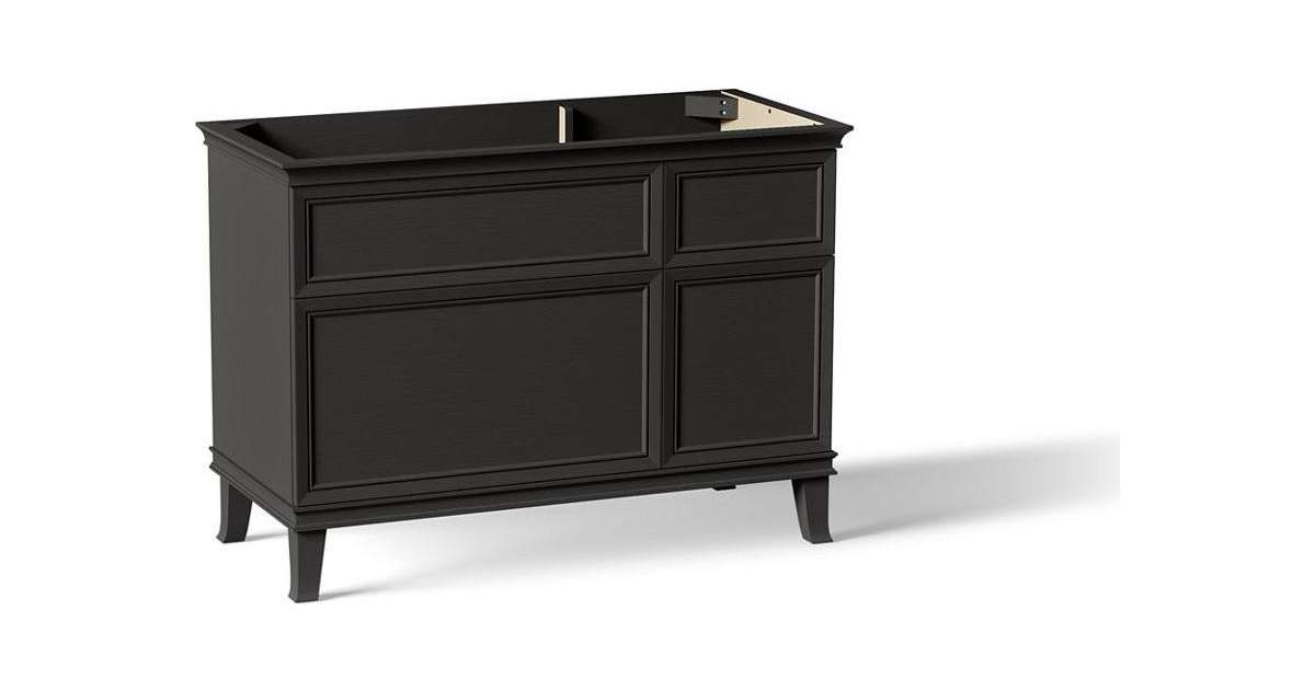 Kohler K-29481-BWK Artifacts 49" Single Free Standing Vanity Cabinet ...