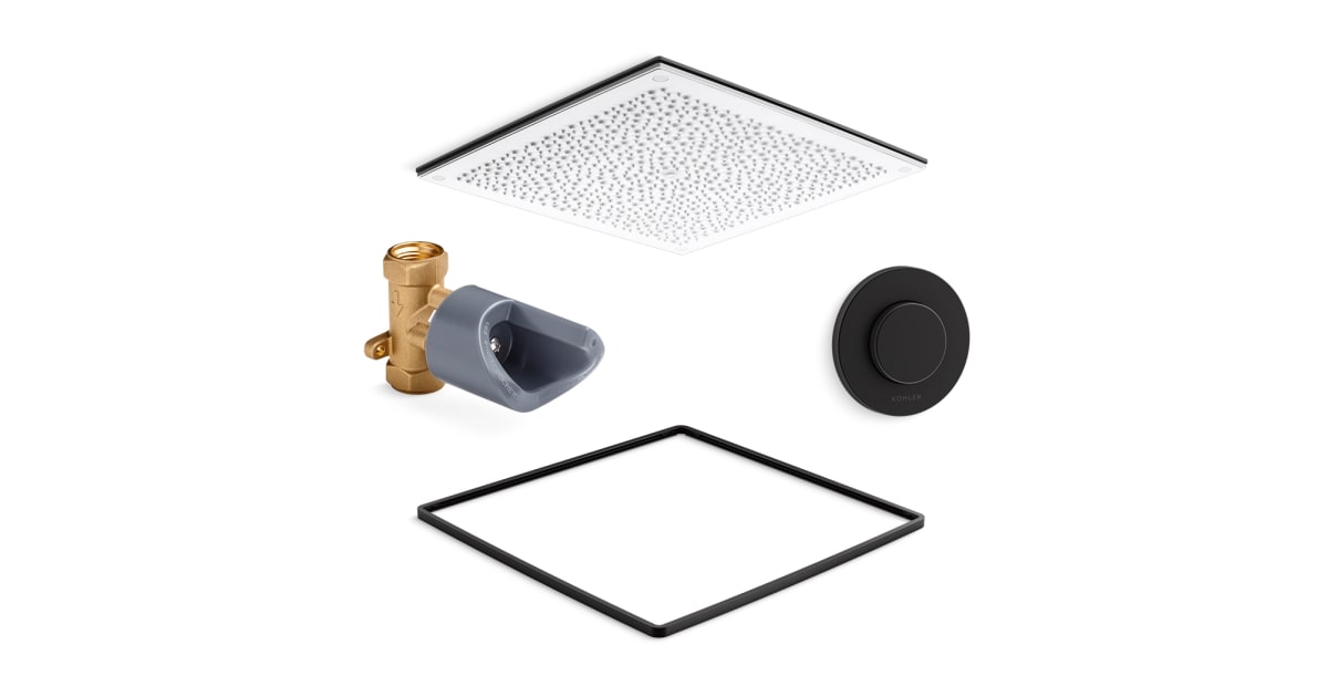 Kohler K-31110-031111-BL76748-BL Real Rain Shower Only Trim Package ...