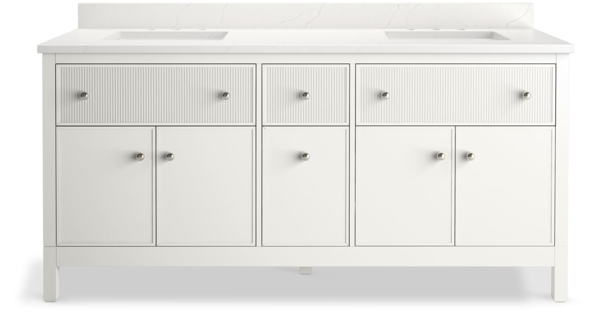 Kohler K-35023-0 Malin by Studio McGee 72" Free Standing Vanity Set ...