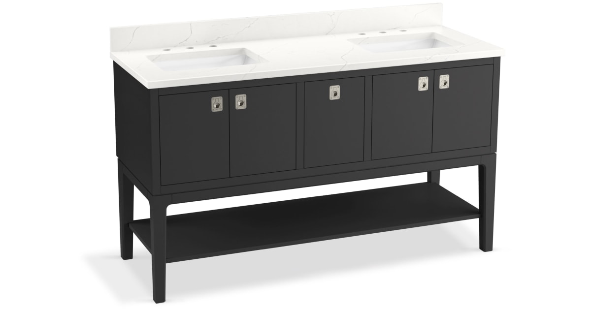 Kohler K-35028-DWG Seagrove by Studio McGee 61" Free Standing Double ...