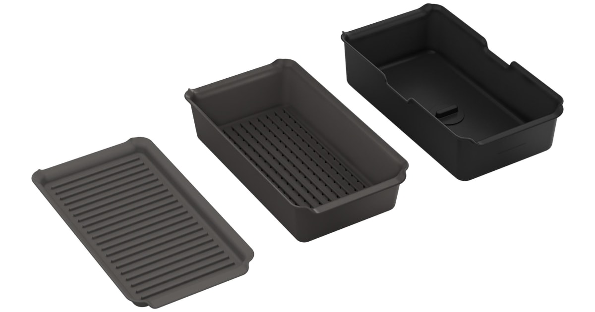 Kohler K-35478-DRK Three Piece Workstation Kitchen Sink Accessory Set ...