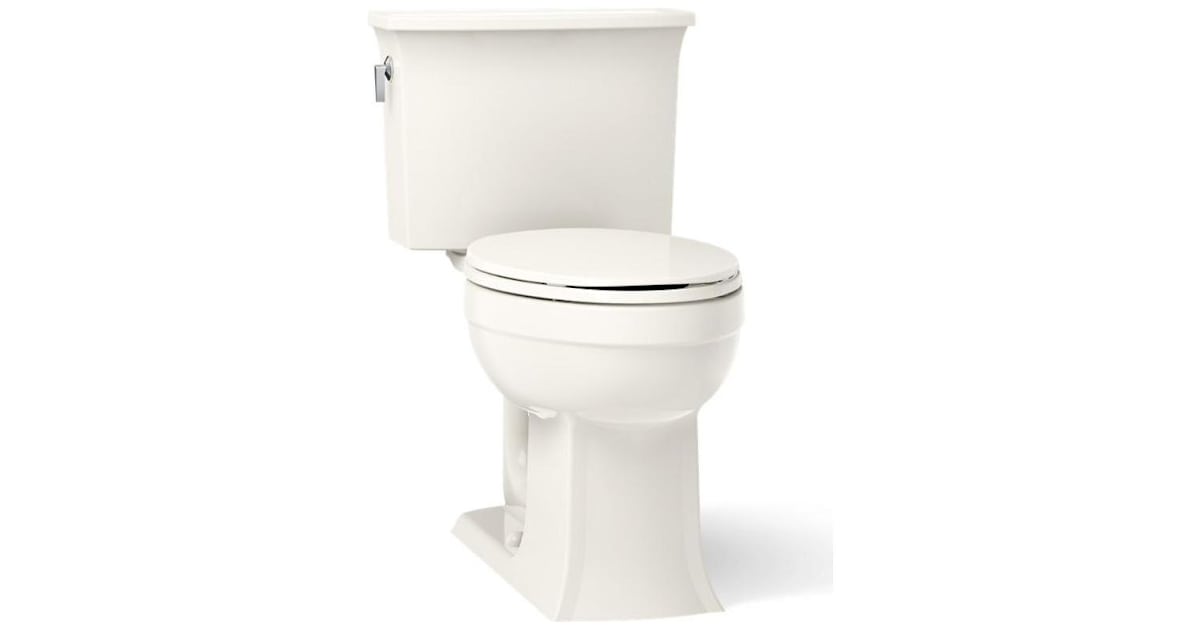 Kohler K-3551-96 Archer 1.28 GPF Two-Piece Elongated Comfort Height ...