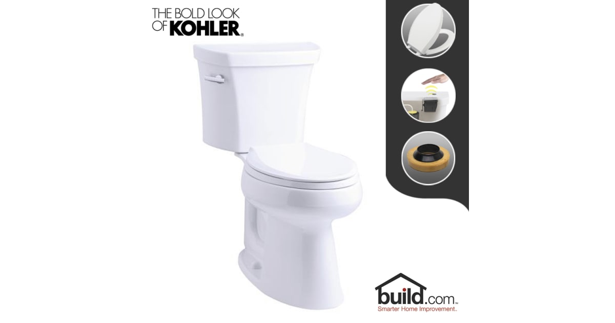 Kohler K 3999 0 Touchless Highline 1 28 Gpf Elongated Two Piece Comfort