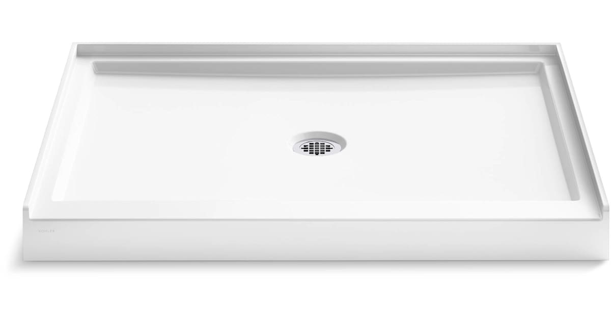 Kohler K-44143-HW1 Stoneridge 48" x 36" Rectangular Shower Base with ...