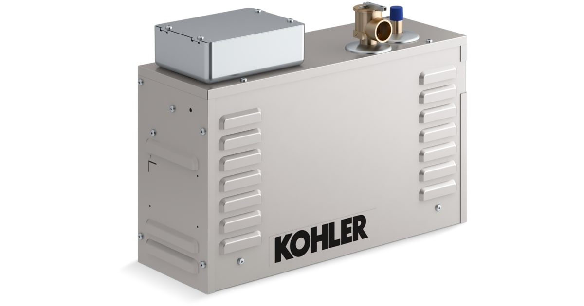 Kohler K-5529-NA Invigoration 9kW Residential Steam Generator with Fast ...