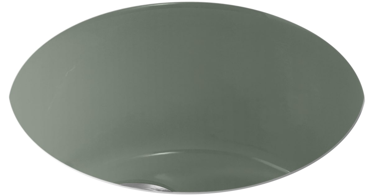 Kohler K-6565-42 Porto Fino 18-1/2" Undermount Single Basin Cast Iron ...