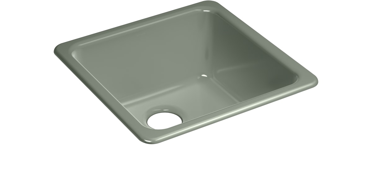 Kohler K-6587-42 Iron/Tones 20-7/8" Undermount Single Basin Enameled ...
