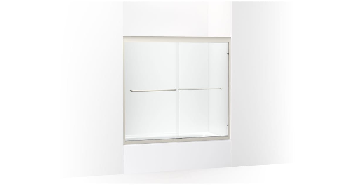 Kohler K-702202-6L-ABV Fluence 55-7/16" High x 57" Wide Sliding Framed ...