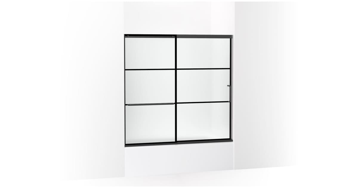 Kohler K-707609-6G80-BL Elate 56-3/4" High x 59-5/8" Wide Sliding ...