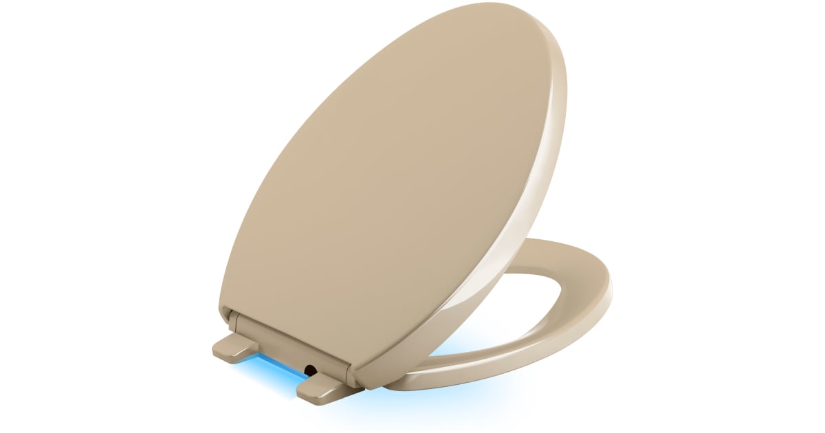 Kohler K-75792-33 Reveal Elongated Closed Front Toilet Seat with ...