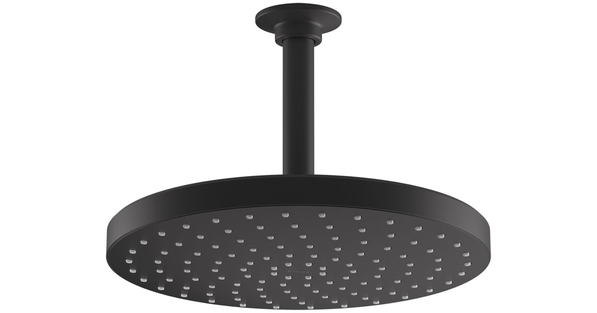 Kohler K-76465-BL Awaken 2 GPM Single Function Rain Shower Head ...