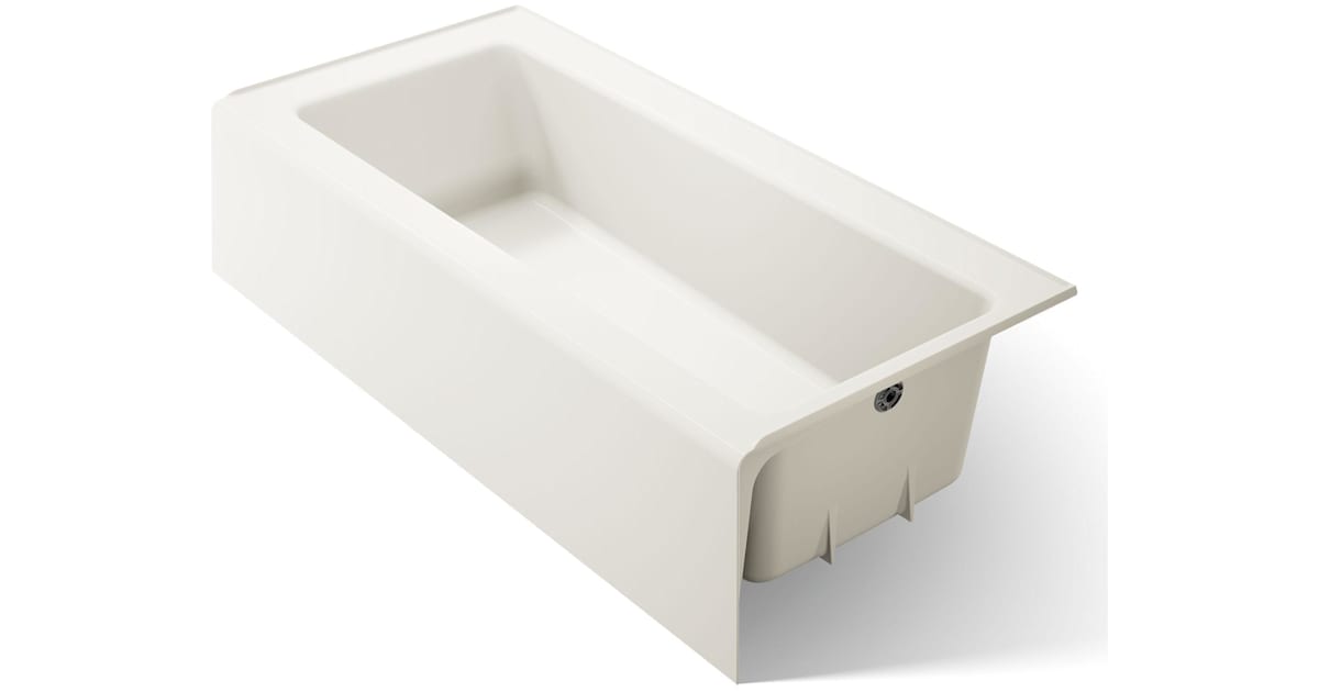Kohler K-848-96 Bellwether Bath Tub 66" L x 32" W Cast Iron Soaking for ...