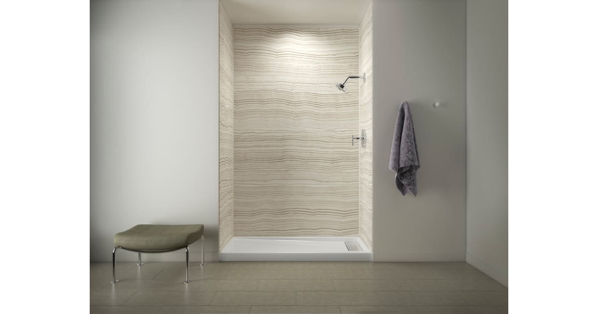 Kohler K-97615/K-9948-W08 Choreograph 60" x 96" Shower Kit with Right ...