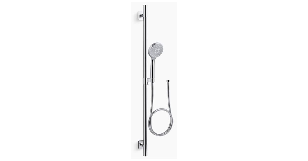 Kohler K-99899-G-CP Awaken 1.75 GPM Multi-Function Hand Shower Package with MasterClean ...