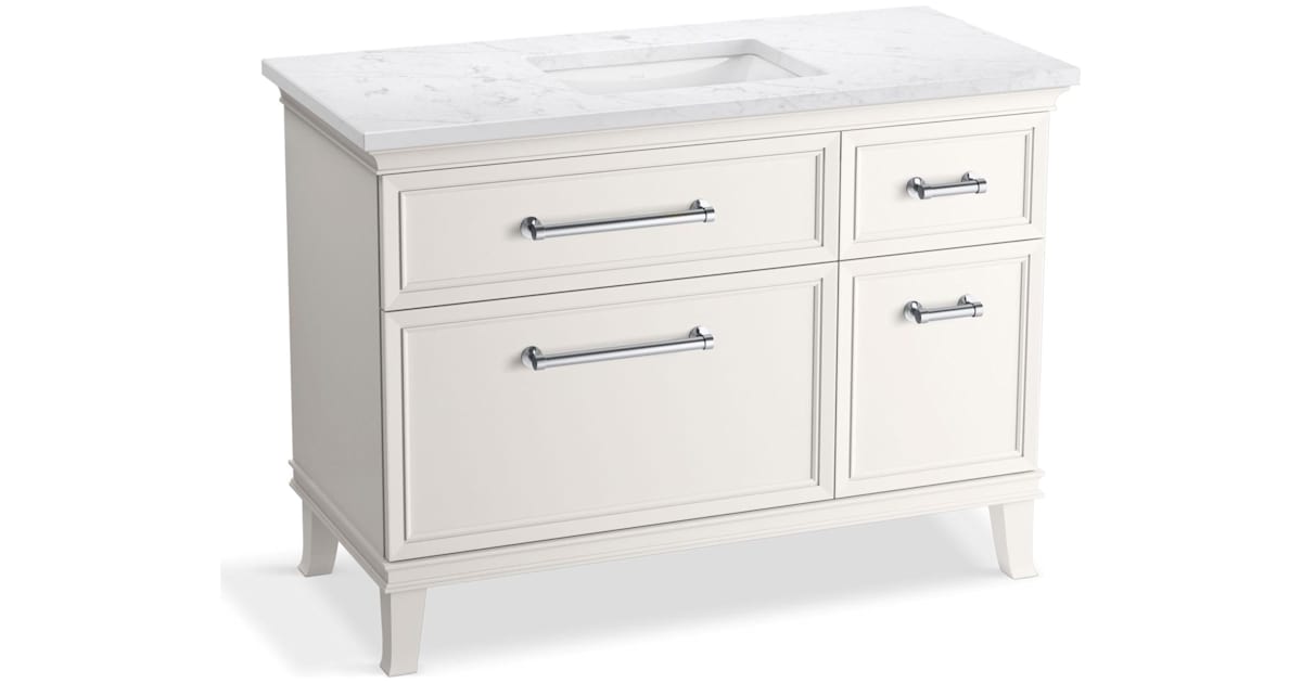 Kohler K-CM29481-BD4-ATC Artifacts 48" Free Standing Single Basin ...