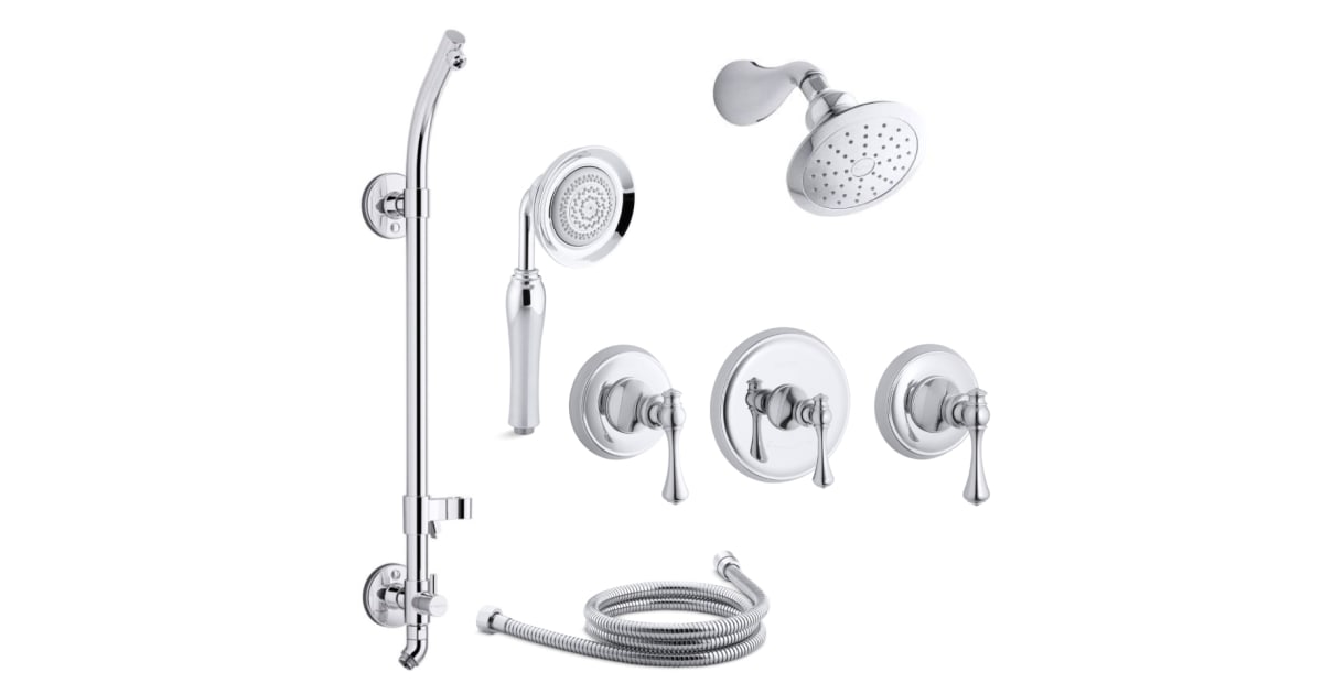 Kohler K Revival Dms11hr 4ae Cp Revival Thermostatic Hydrorail Eco