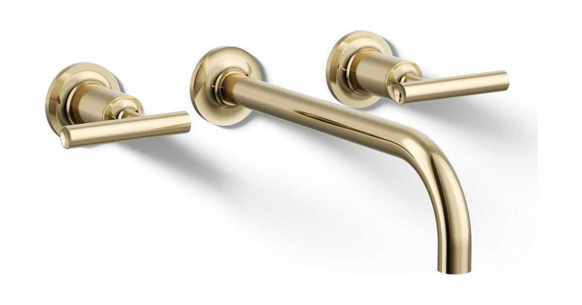 Kohler K-T14414-4-AF Purist Wall Mount Bathroom Faucet - Without Drain ...