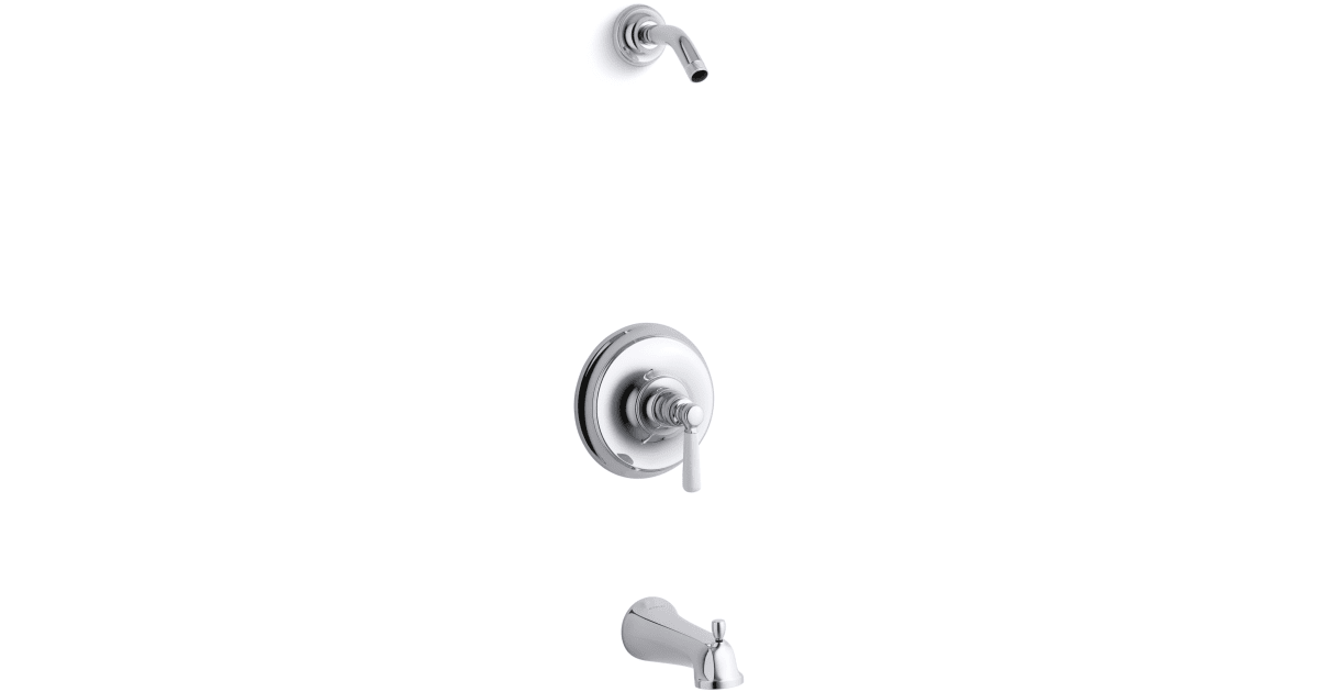 Kohler K-TLS10582-4P-CP Bancroft Tub and Shower Trim Package - Less ...