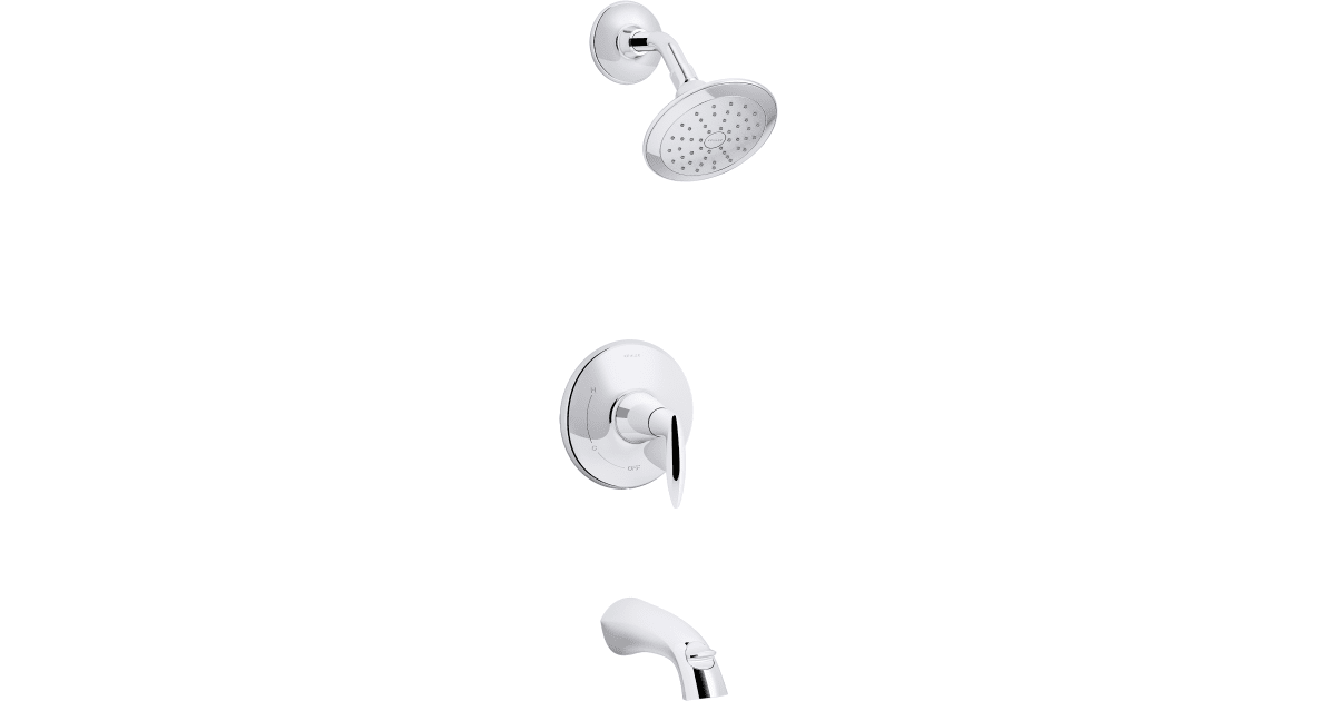 Kohler K-TS45104-4G-CP Alteo Tub and Shower Trim Package with 1.75 GPM ...