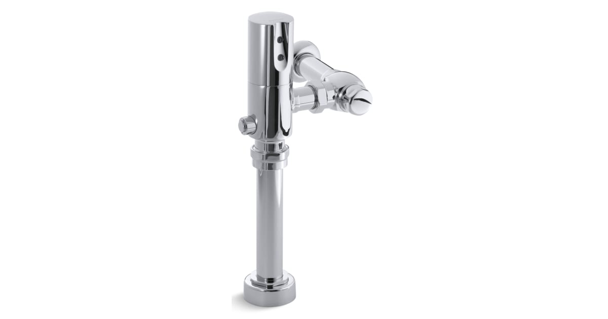 Kohler K-10956-SV-CP Touchless 1.28 GPF DC Toilet Flushometer Valve ...