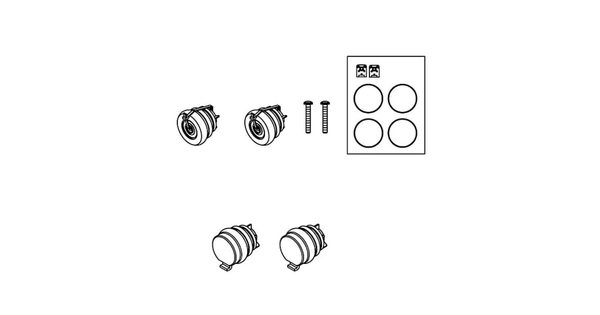 Kohler K-1479105-CP Roller Kit and Plastic Parts | Ferguson Home