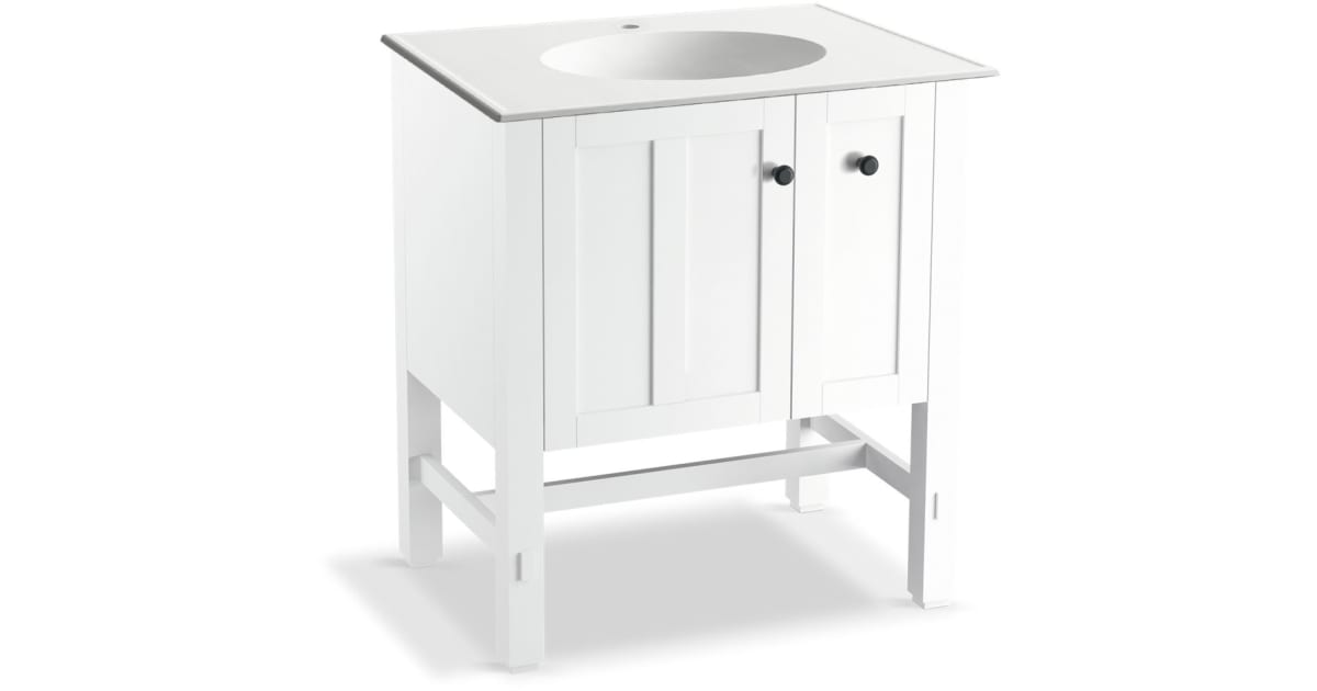 Kohler K-5289/K-2796-1-1WA Tresham 30" Free Standing Vanity Set with ...