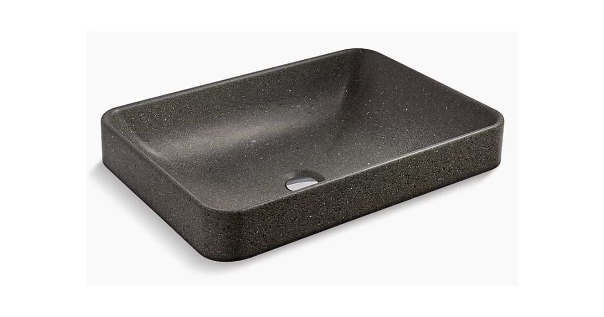 Kohler K-30673-N-AHN WasteLAB Vox 21-3/4" Rectangular Vessel Bathroom ...