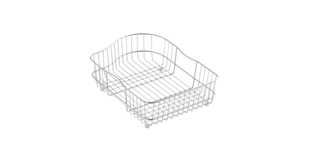 Kohler K-6603R-ST Hartland Stainless Steel Right Side Wire Rinse Basket ...