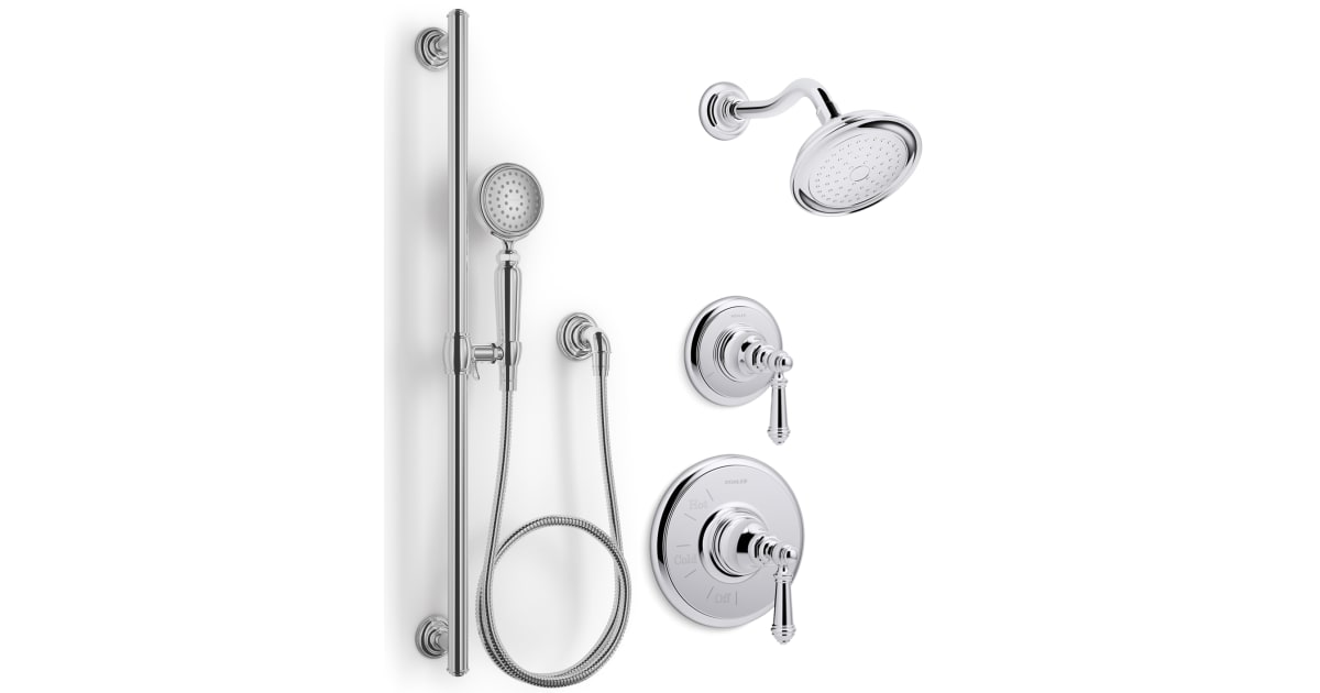 Kohler KSS-Artifacts-4-RTHS-CP Artifacts Pressure Balanced Shower ...