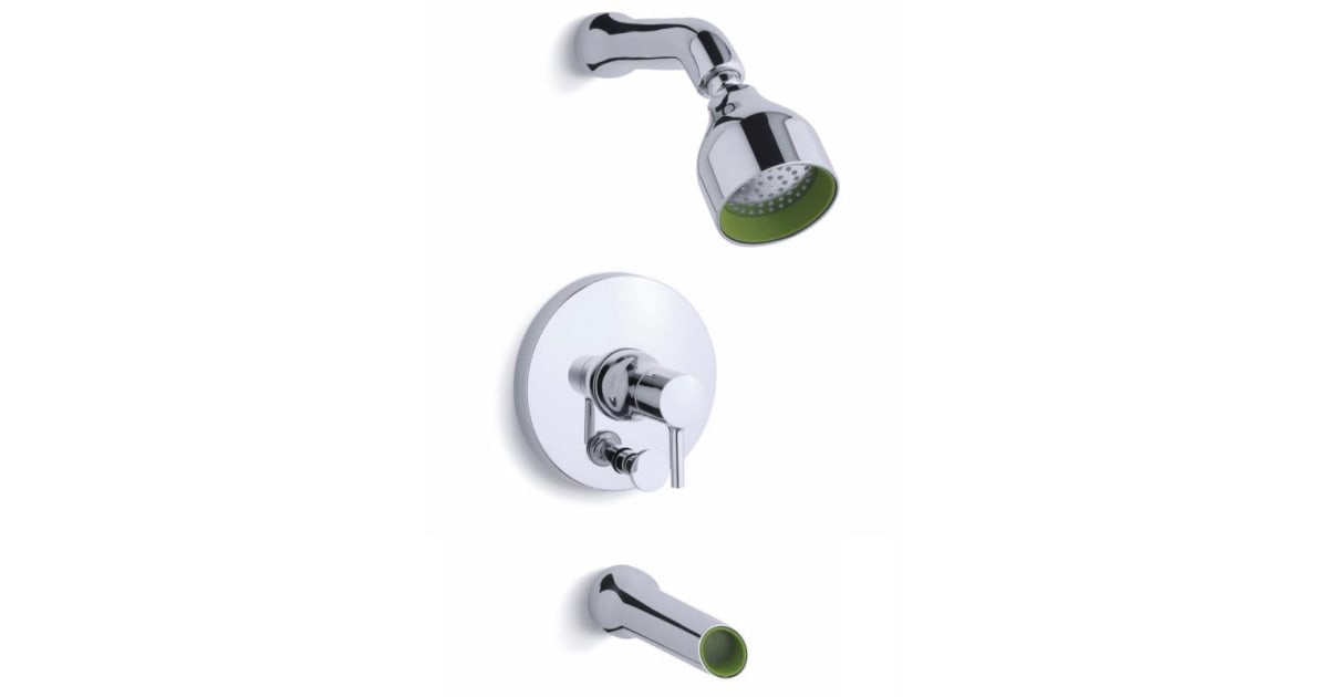 Kohler K-T8975-4-CP Toobi Single Handle Pressure Balanced Tub and ...