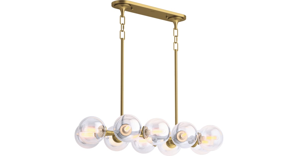 Kohler Lighting 31766-CH10-2GL Bellera 10 Light 38" Wide Linear ...
