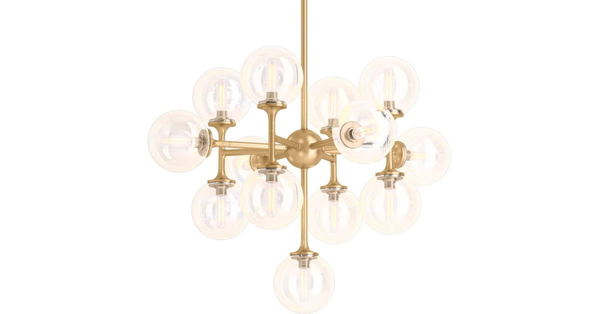 Kohler Lighting 31767-CH13-2GL Bellera 13 Light 32" Wide Sputnik ...