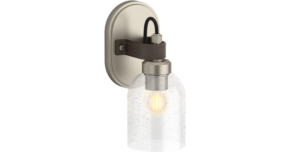 Kohler Lighting 38416-SC01-BNL Tannage 11" Tall Wall Sconce | Ferguson Home