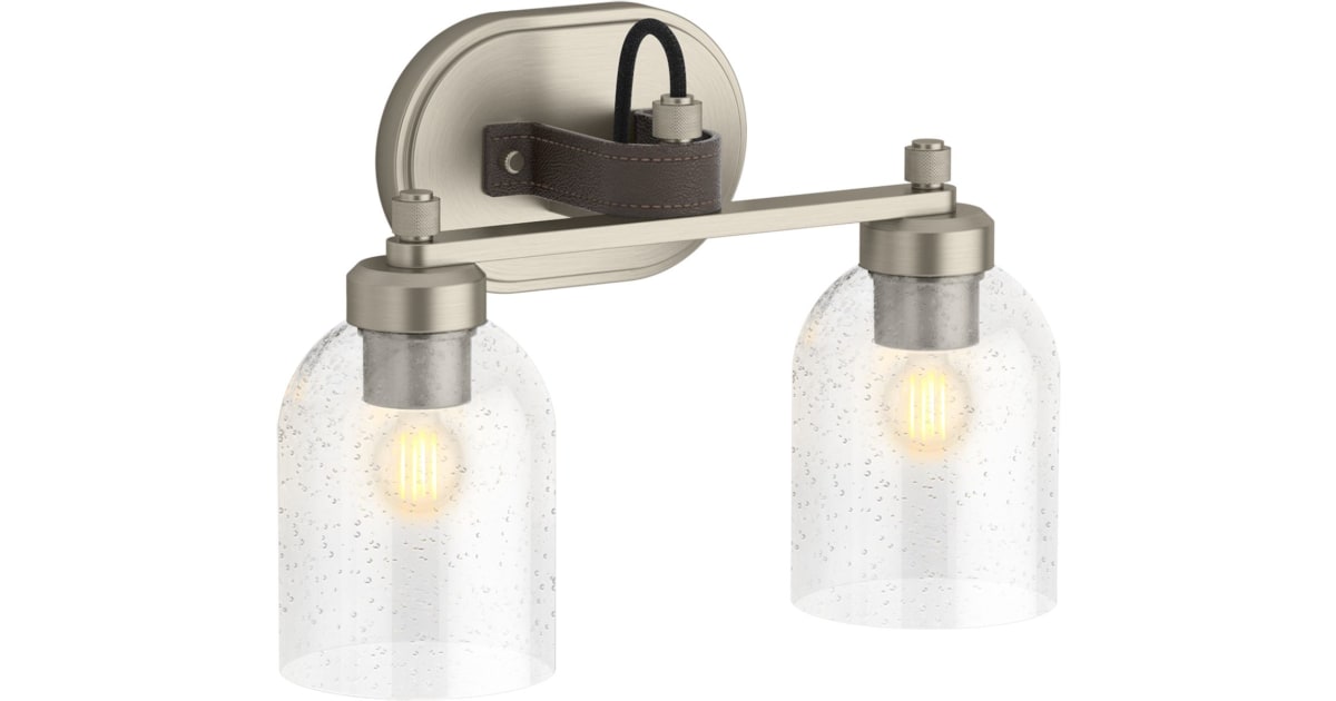 Kohler Lighting 38417-SC02-BNL Tannage 2 Light 15" Wide Vanity Light ...