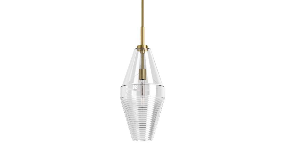 Kohler Lighting 42195-PE01-2GL Simplice 10" Wide Diamond Pendant ...