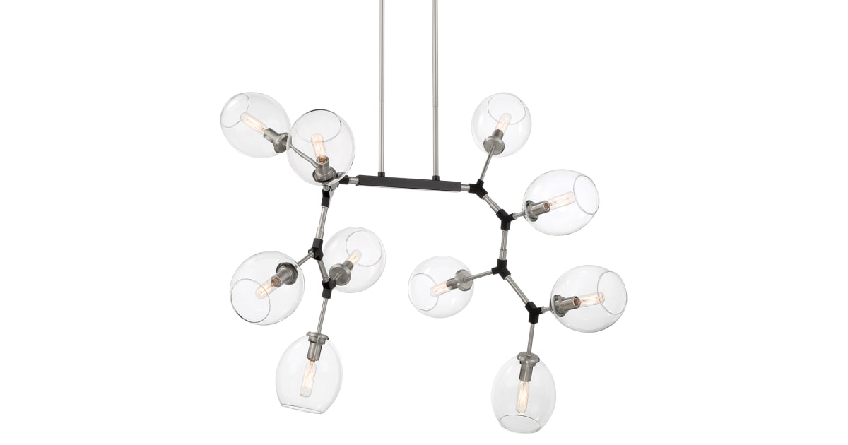 Kovacs P1360-619 Nexpo 10 Light 50" Wide Abstract Chandelier | Build.com
