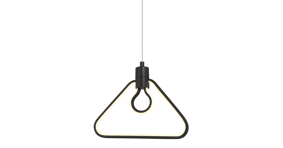 Kovacs P1905-66A-L Edisons Outline 11" Wide LED Abstract Pendant ...