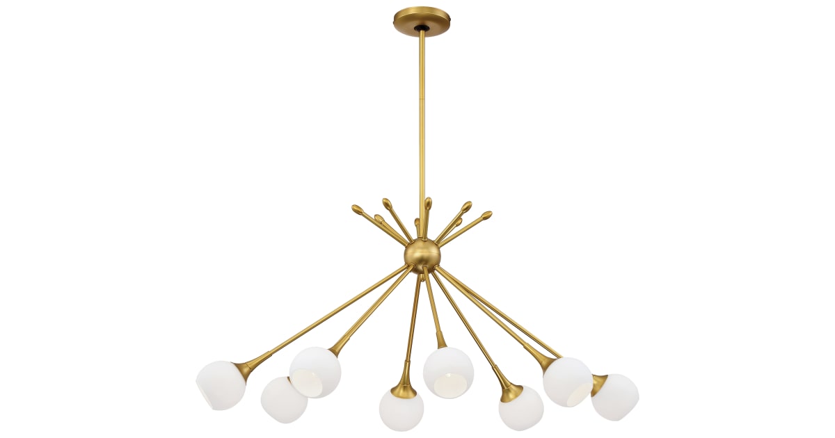 Kovacs P1808-248 Pontil 8 Light 37" Wide Sputnik Globe Style Chandelier ...