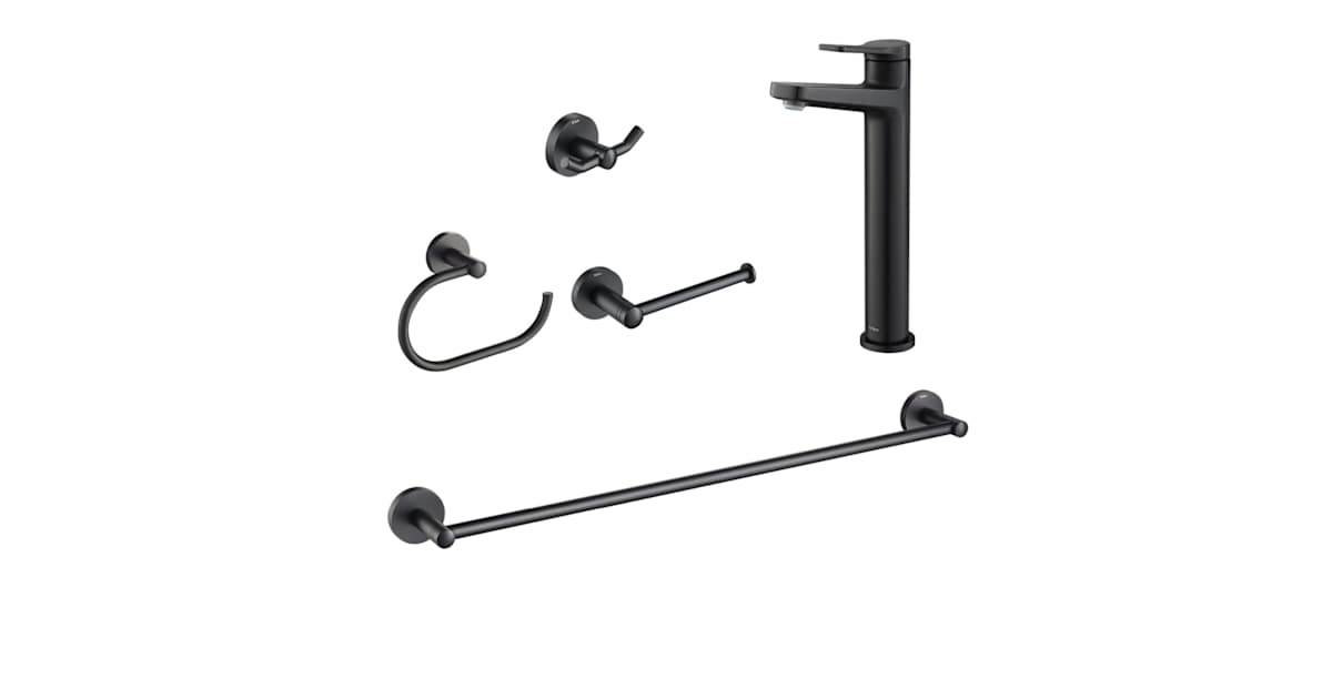 Kraus C-KVF-1400-KEA-188MB Indy 1.2 GPM Vessel Single Hole Bathroom ...